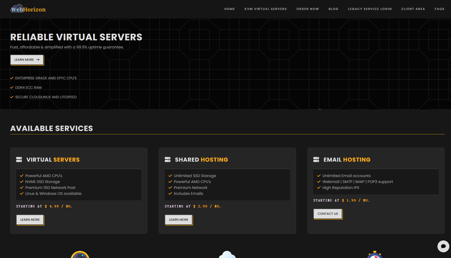 WebHorizon – 亚太廉价NAT VPS服务商 | MJJ导盲犬